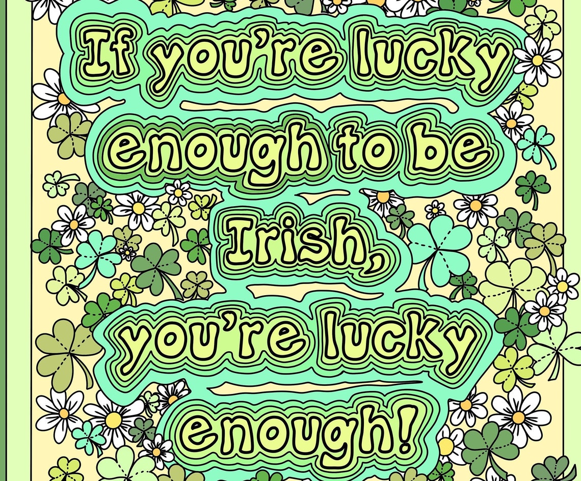 Irish Themed Printable Coloring Page, Leprichaun Coloring Sheet, Color ...