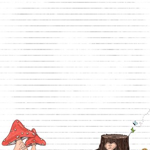 Instant Download and Print Stationary, Printable Wildflower Stationary ...