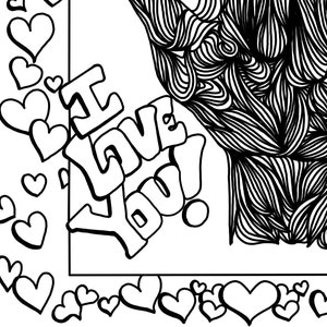 Printable ASL Coloring Page, ASL I Love You Coloring Sheet, Coloring ...