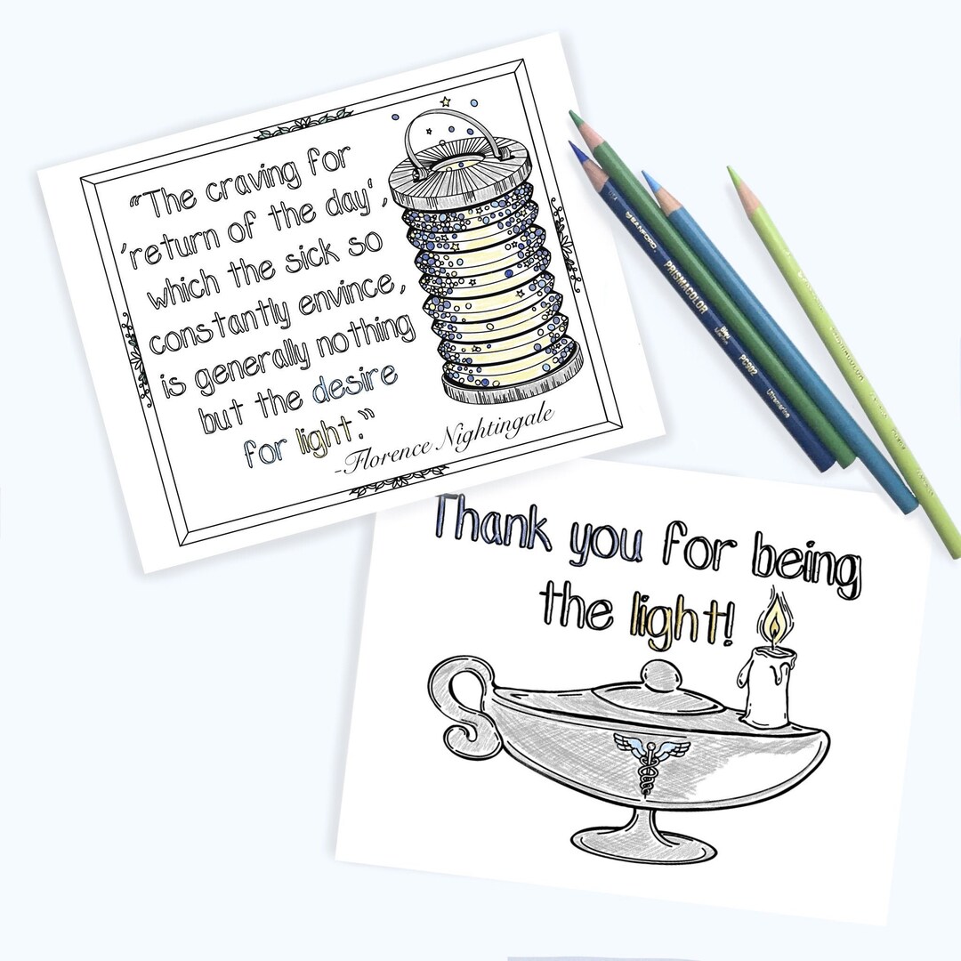 Thank You Nurses Printable Coloring Pages, Nurse Coloring Sheets, Nurse ...