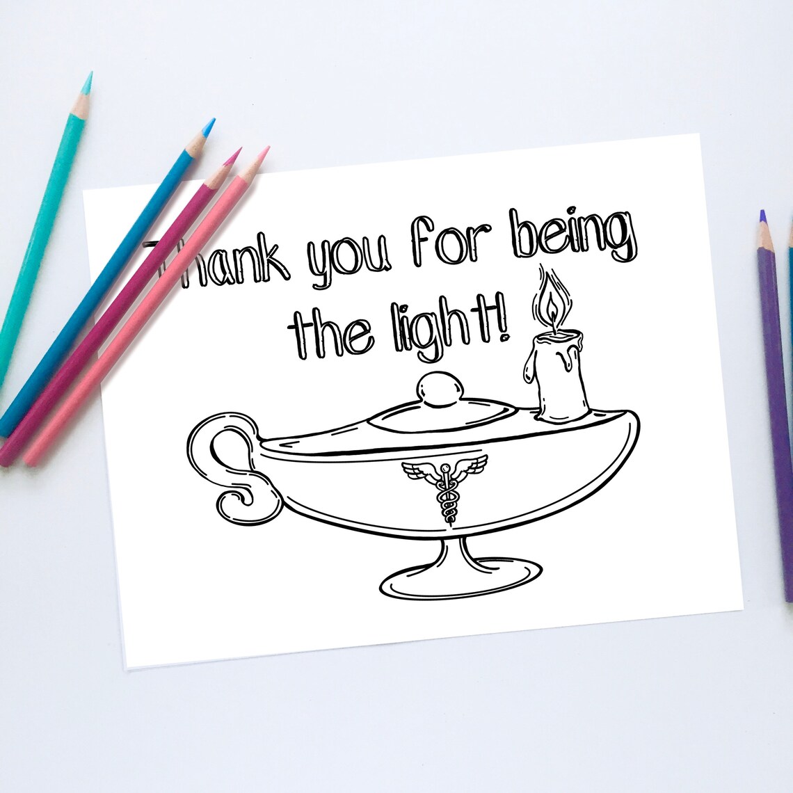 Thank You Nurses Printable Coloring Pages Nurse Coloring - Etsy