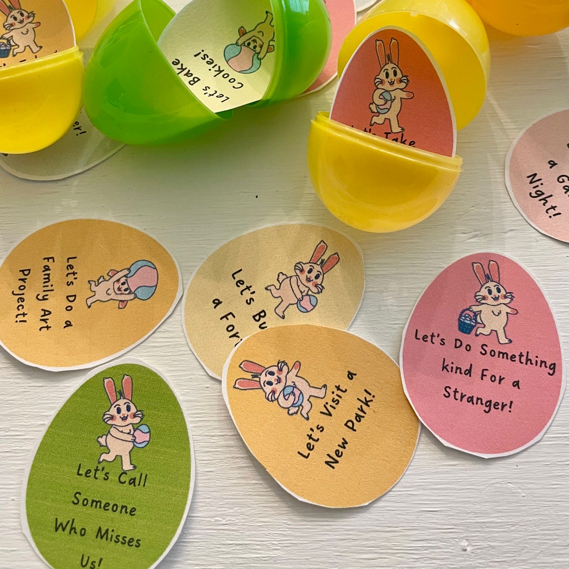 Printable Easter Egg Hunt Fillers, Family Time Themed Easter Egg Hunt ...
