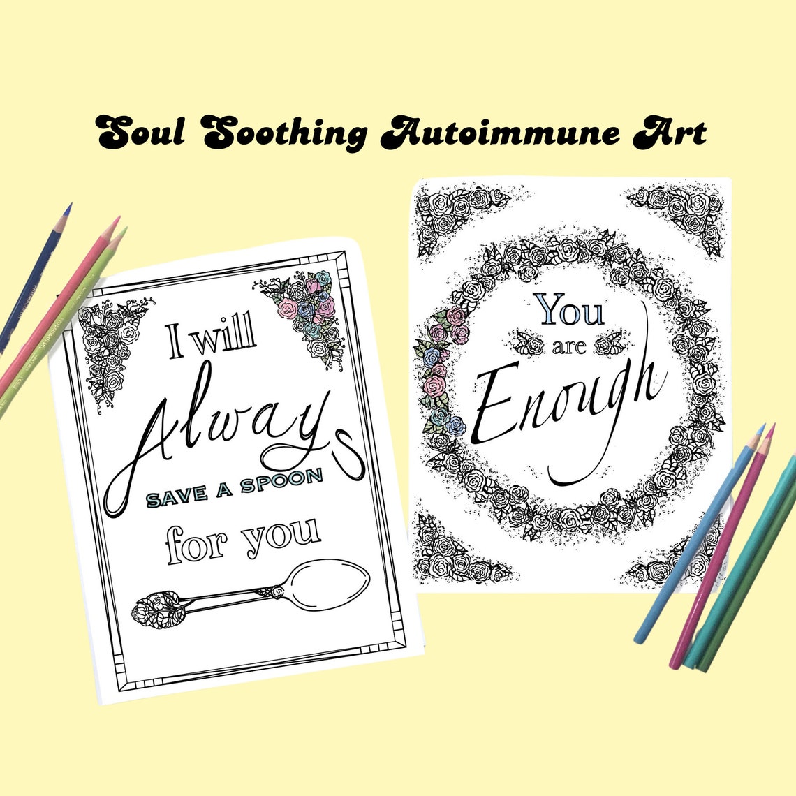Autoimmune Coloring Pages, Chronic Illness Support Coloring Sheet ...