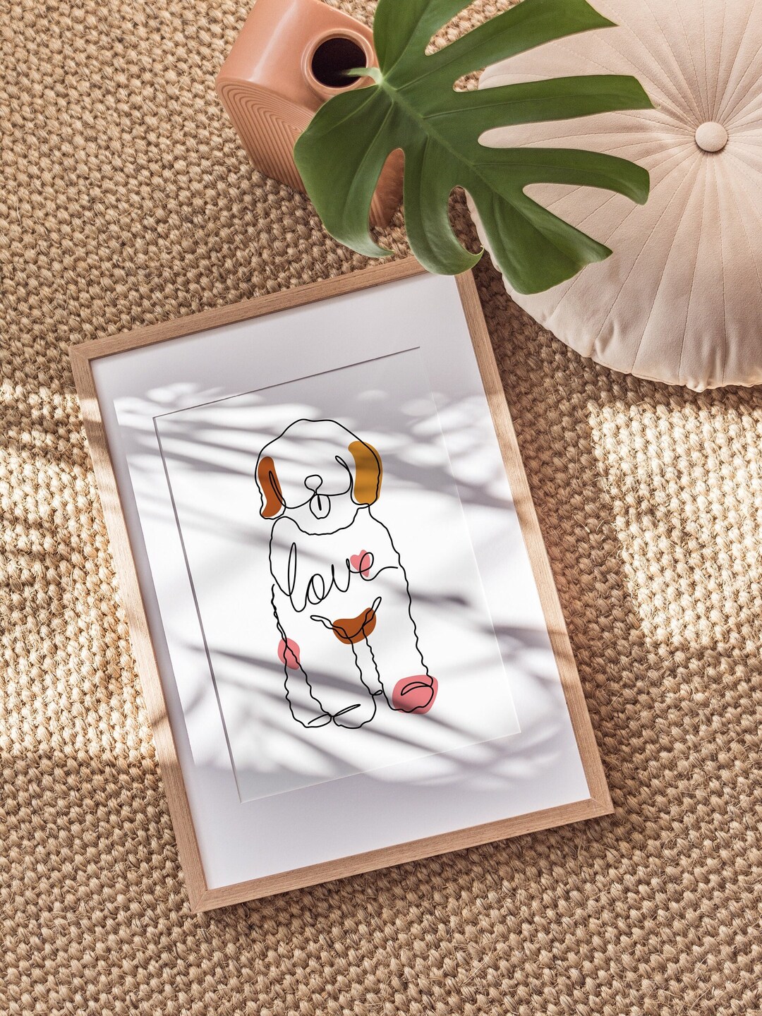 Cavoodle One Line Drawing Print. Printable Digital Download - Etsy ...