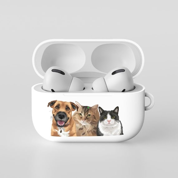Custom AIRPODS PRO CASE Cat Dog Bunny Horse Human Pet - Etsy