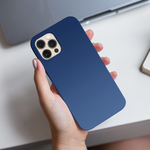 Blue Minimalist Phone Case - Etsy
