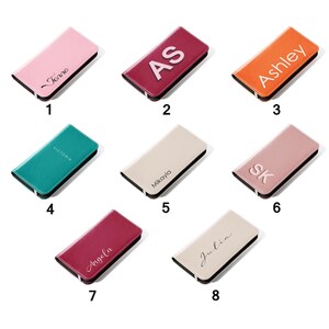 Custom Personalized Name Wallet Faux Vegan Leather Card Holder Phone ...