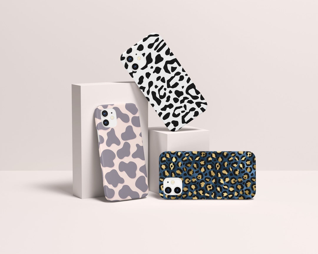 Leopard Cheetah Cow Animal Aesthetic Phone Case Samsung Galaxy S25 S24 ...