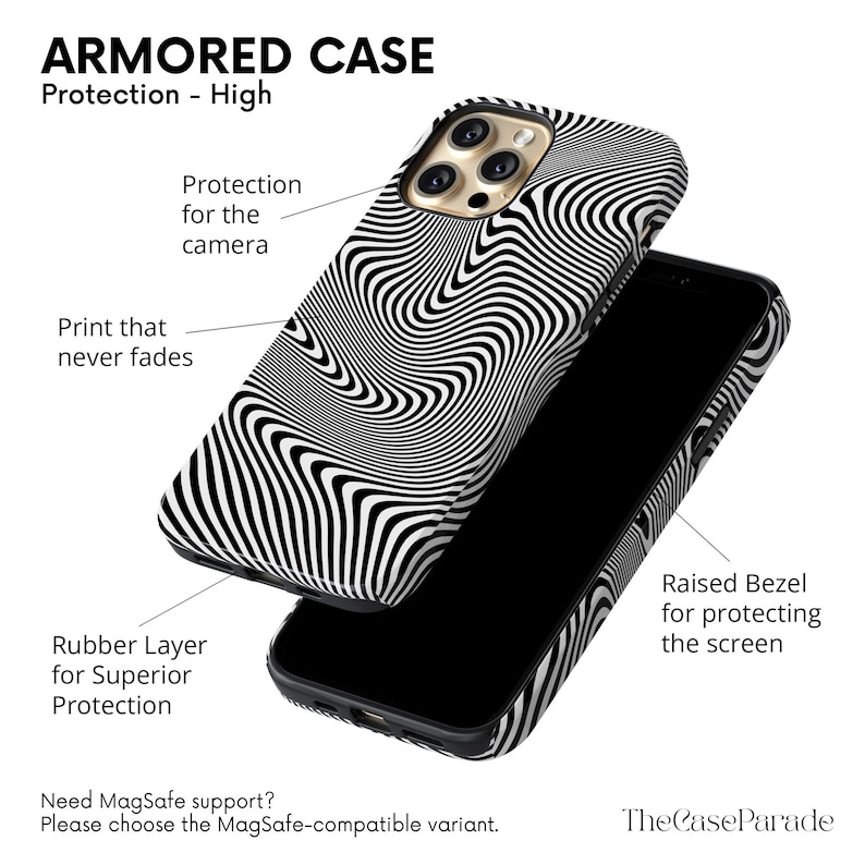 Optical Illusion Psychedelic Preppy Phone Case Samsung Galaxy S26 S25 ...