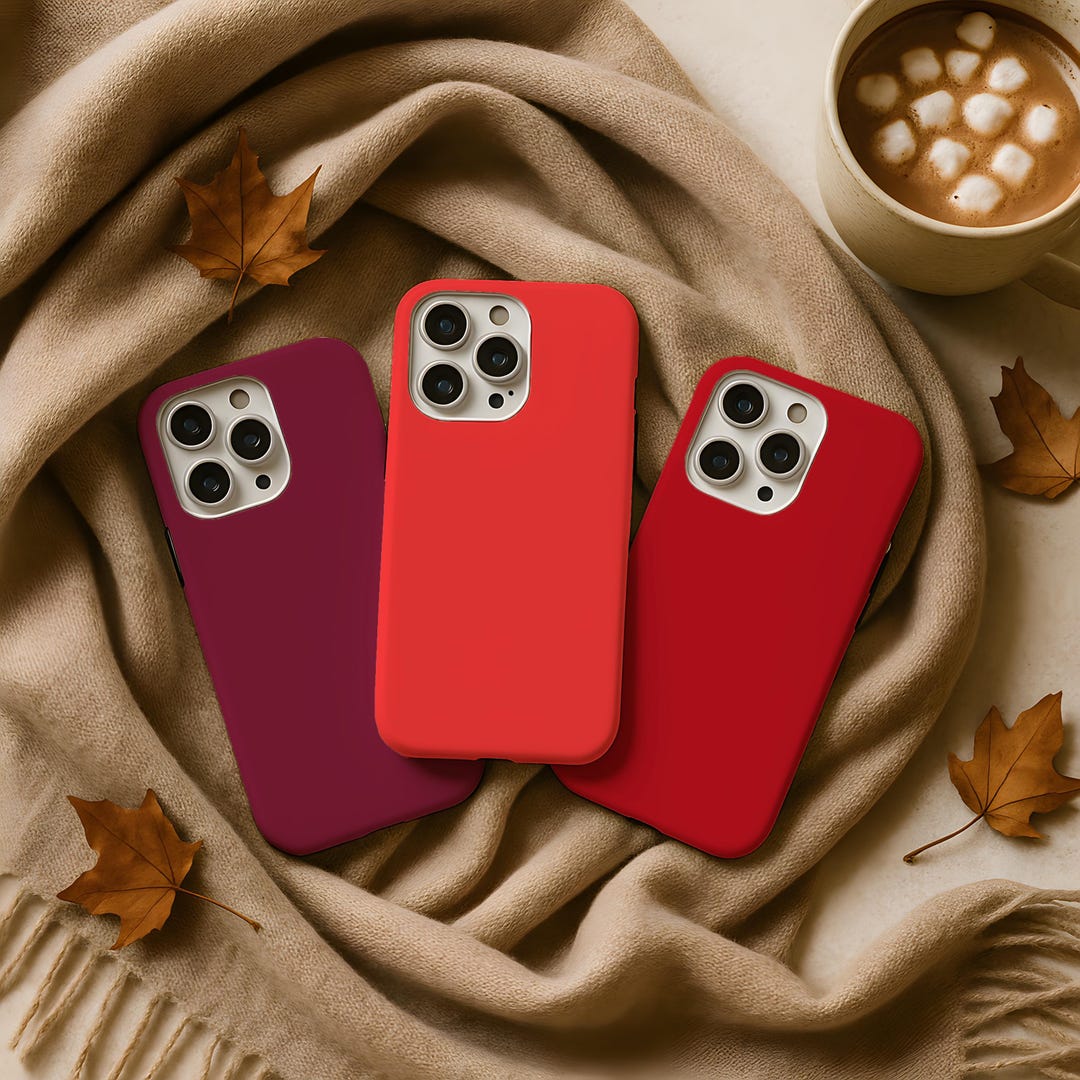 Red Maroon Gradient Aesthetic Tough Ombre Phone Case Samsung Galaxy S25 ...
