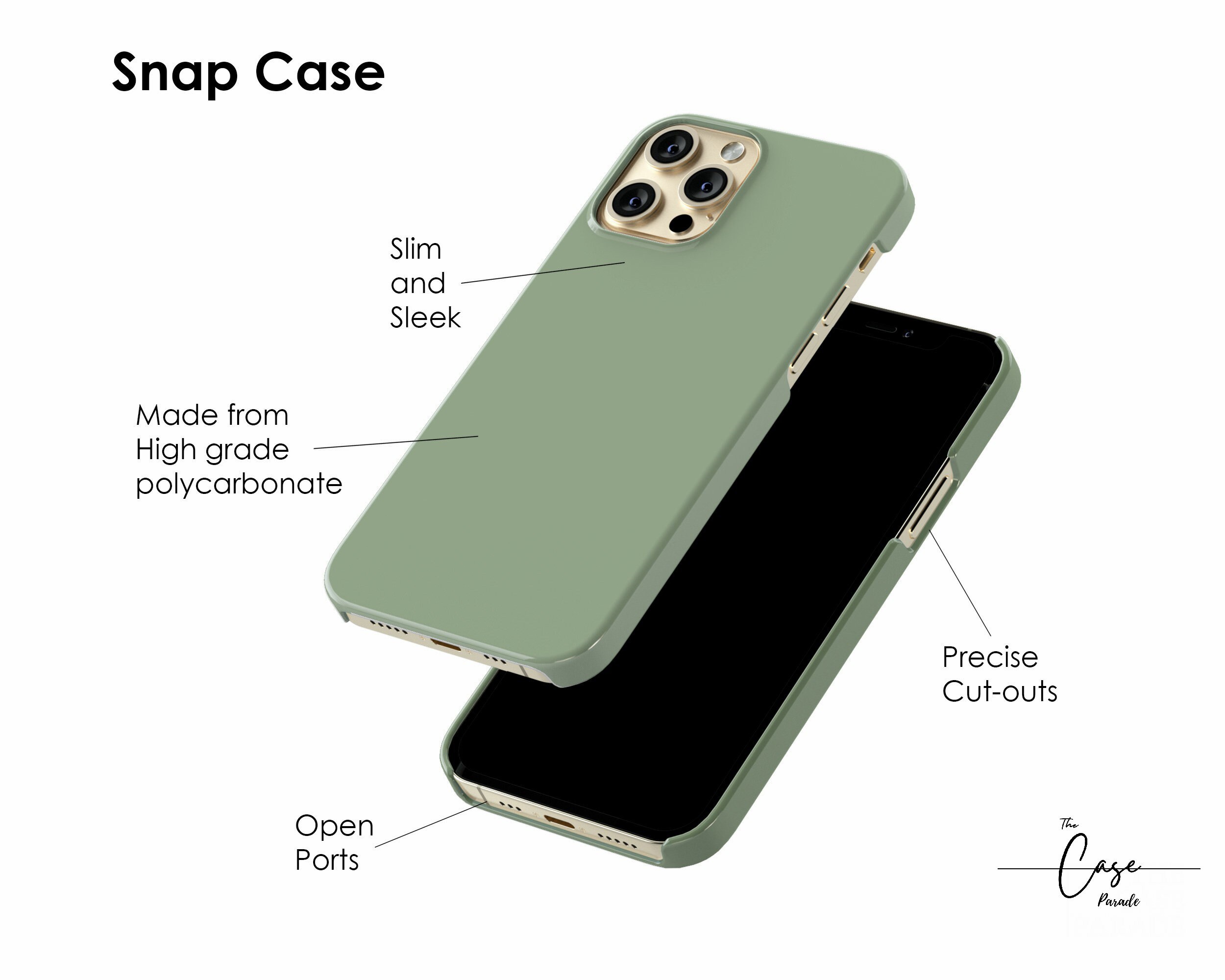Sage Green Matte Minimalist Aesthetic Tough Phone Case Iphone - Etsy