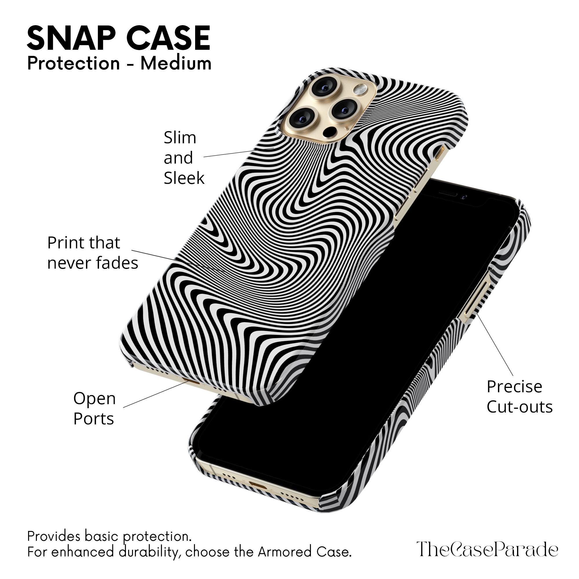 Optical Illusion Psychedelic Preppy Phone Case Samsung Galaxy S26 S25 ...