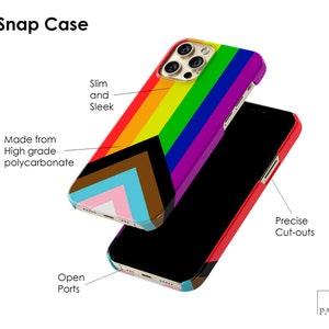 Progress Pride Flag Rainbow Phone Case | Subtle Pride Merch Gifts ...
