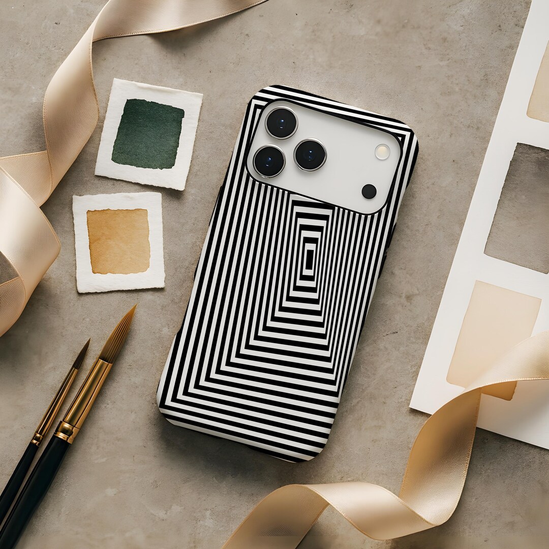 Optical Illusion Psychedelic Aesthetic Phone Case Samsung Galaxy S25 ...