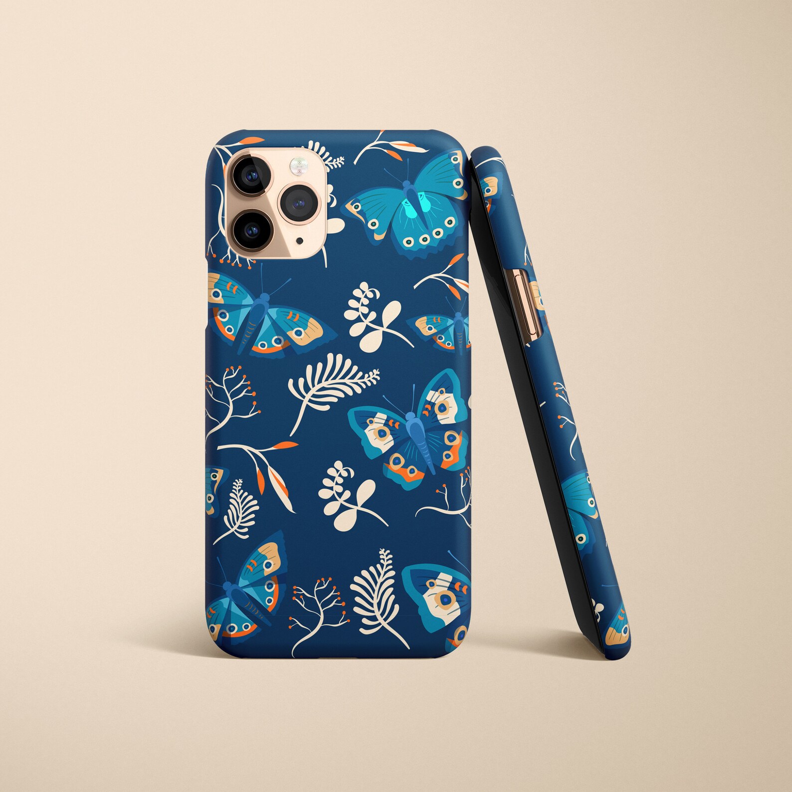 Blue Butterfly Aesthetic Cute Preppy Phone Case for Iphone 13 | Etsy