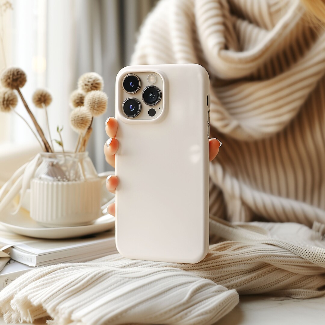 Seashell White Minimalist Aesthetic Tough Phone Case iPhone 17 Air 16 ...