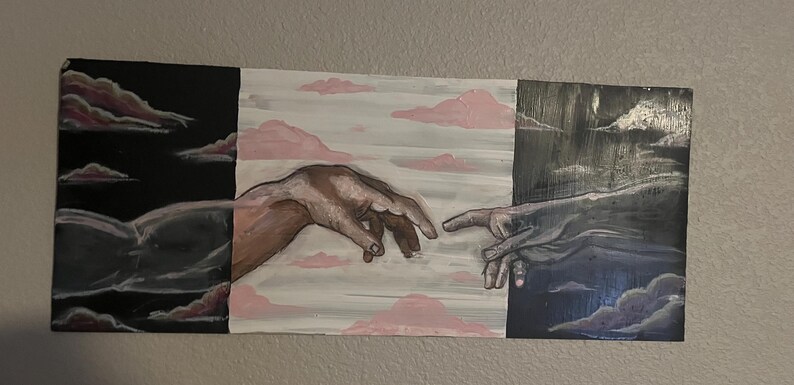 The Creation of Adam on Plexiglass - Etsy