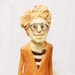 Ceramic Figure Librarian, Ceramic Sculpture, Unique Piece of Art ...