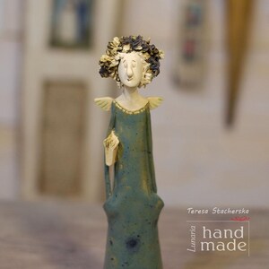 Ceramic Angel Hand Made Ornament Beautifully. Angel for Christmas ...