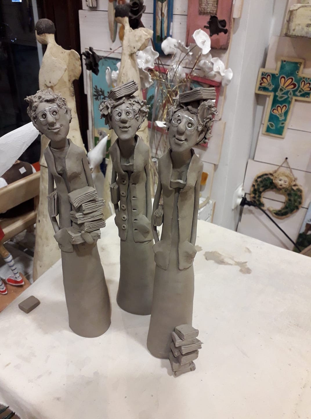 Ceramic Sculpture Pottery Handmade Ceramic Woman Figurine - Etsy