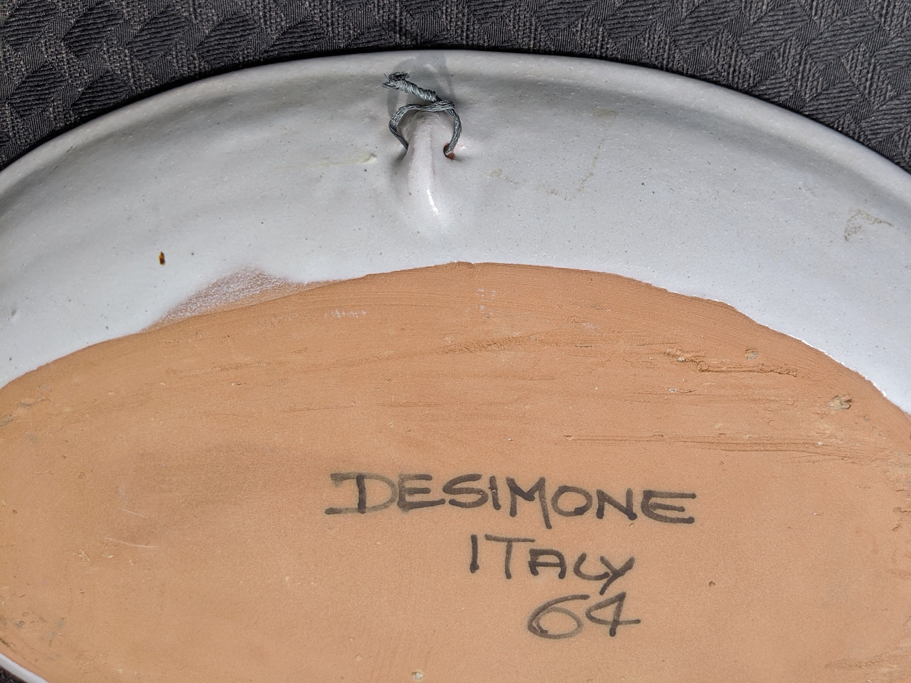 Large Desimone Platter With Geometric Design Signed From - Etsy