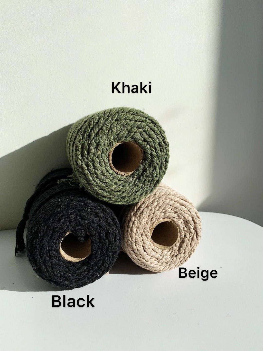 4mm Macrame Rope Macrame Rope Cotton Cord Macrame Yarn - Etsy