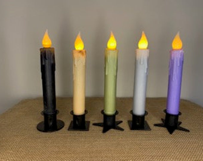 Timer Taper Candles, Plain Color Candles, Window Candles, Home Decor ...