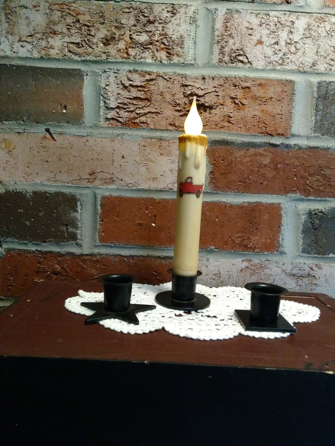 Timer Candle, Battery Operated Candle, Christmas Indoor Candle - Etsy