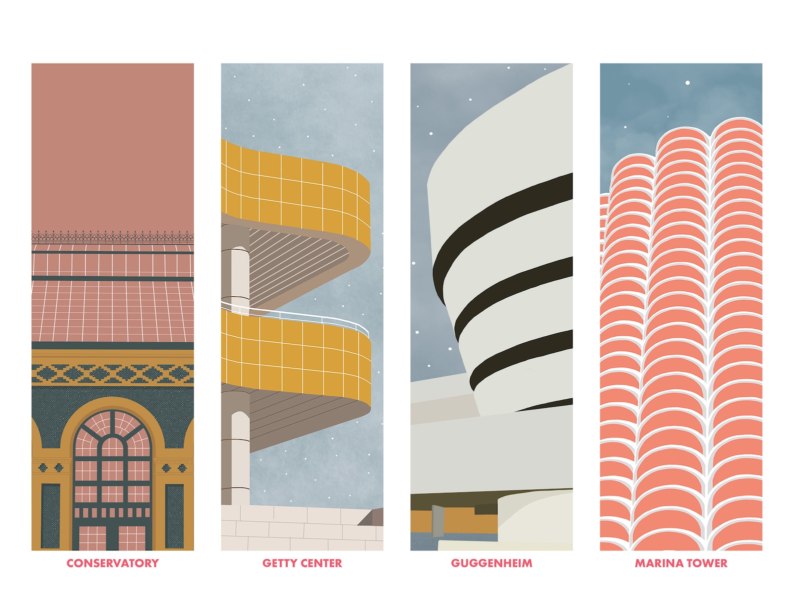 Architecture Bookmark Bookmark Illustrations Architecture - Etsy