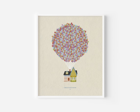 Pixar Up House Illustration
