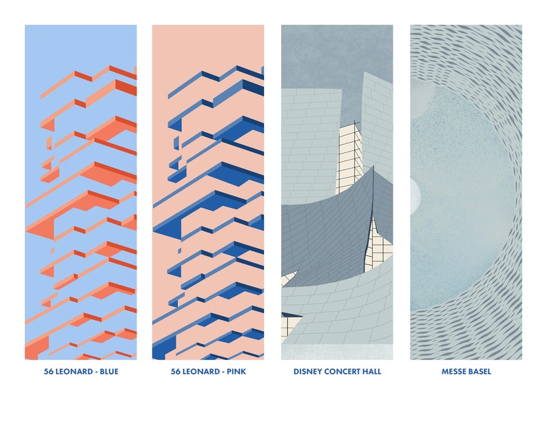 Architecture Bookmark Bookmark Illustrations Architecture - Etsy