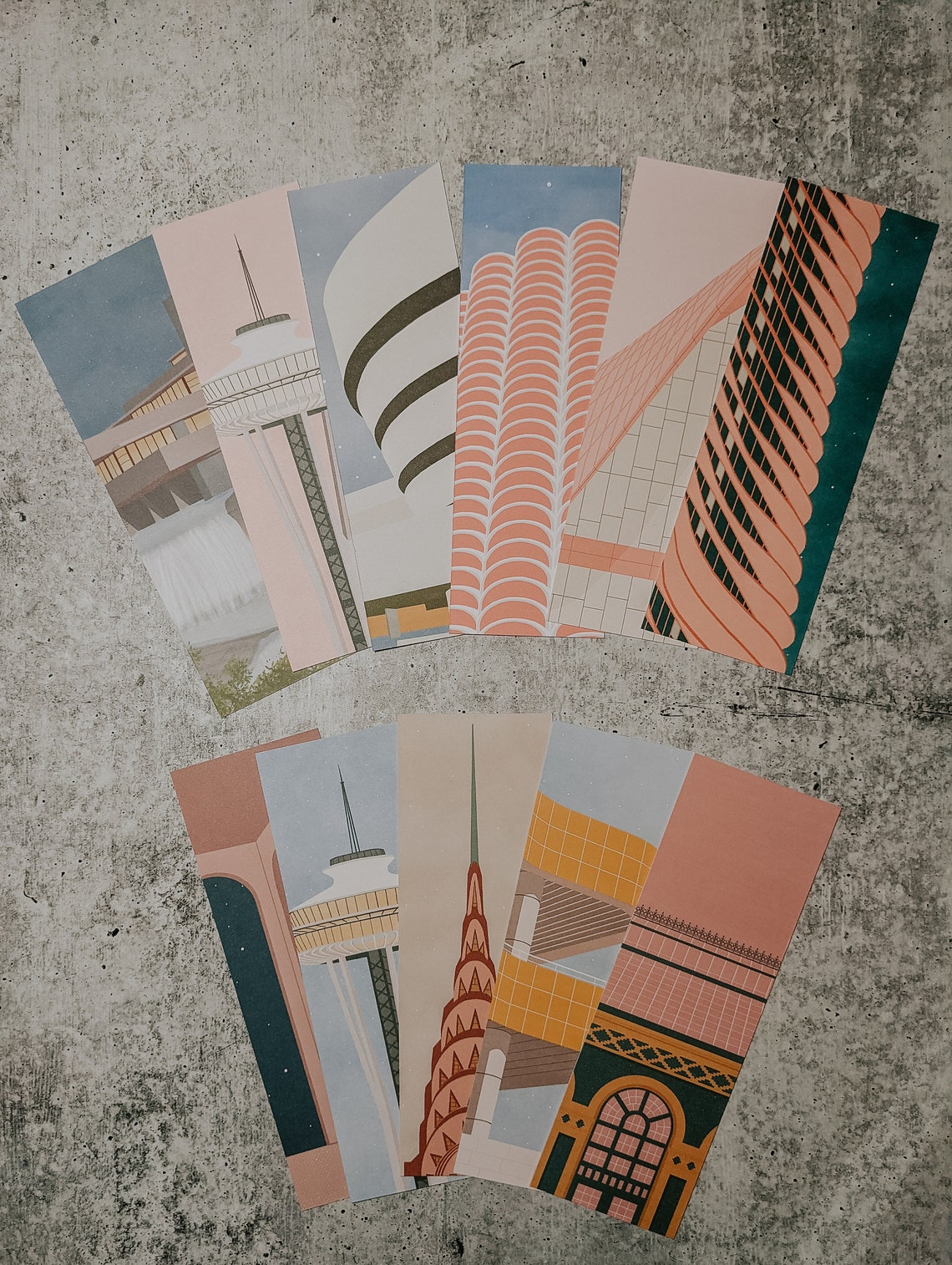 Architecture Bookmark Bookmark Illustrations Architecture | Etsy