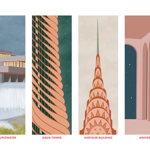 Architecture Bookmark, Bookmark, Illustrations, Architecture ...