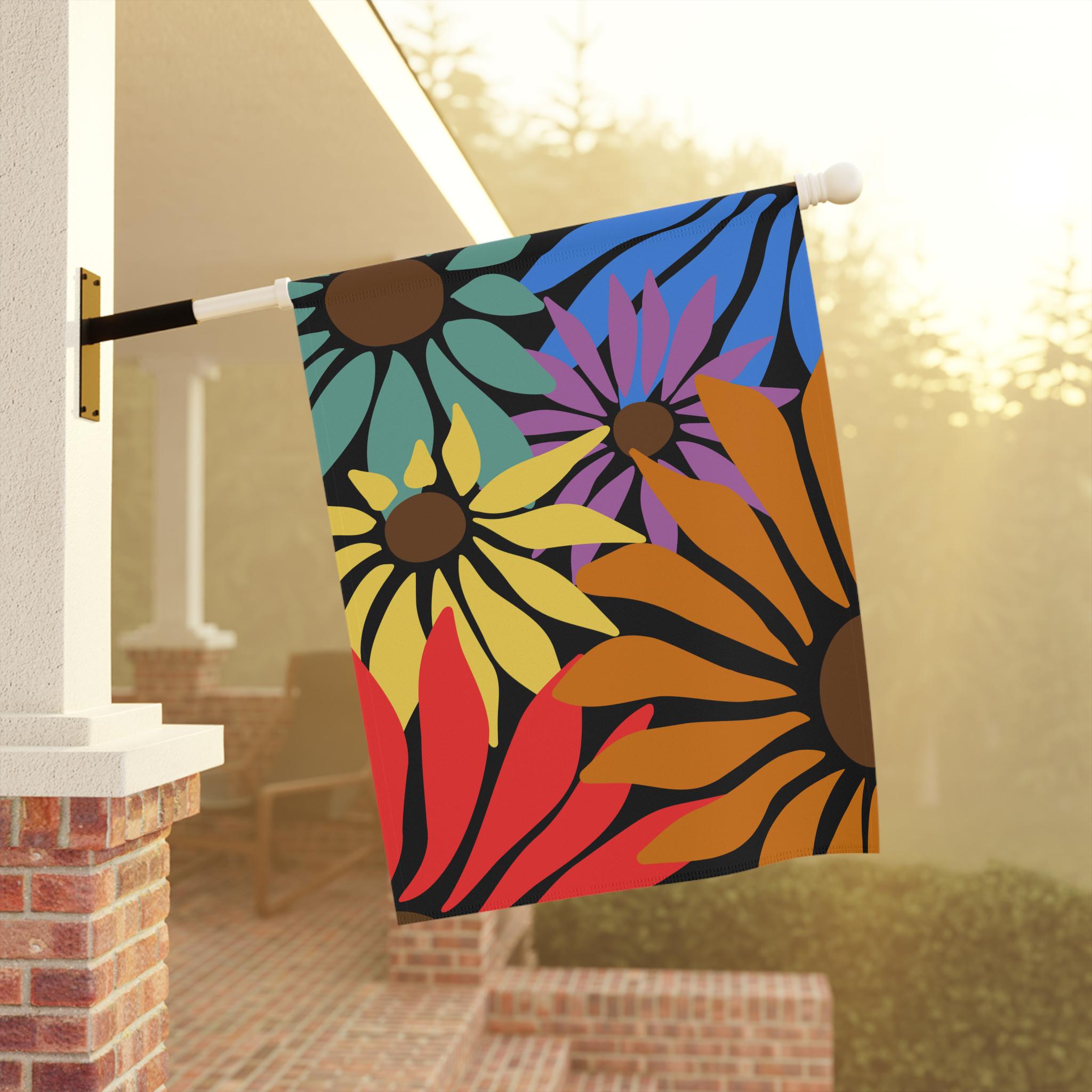 Subtle LGBTQ Pride Garden/house Flag, Colorful Floral Design for Lgbtq ...