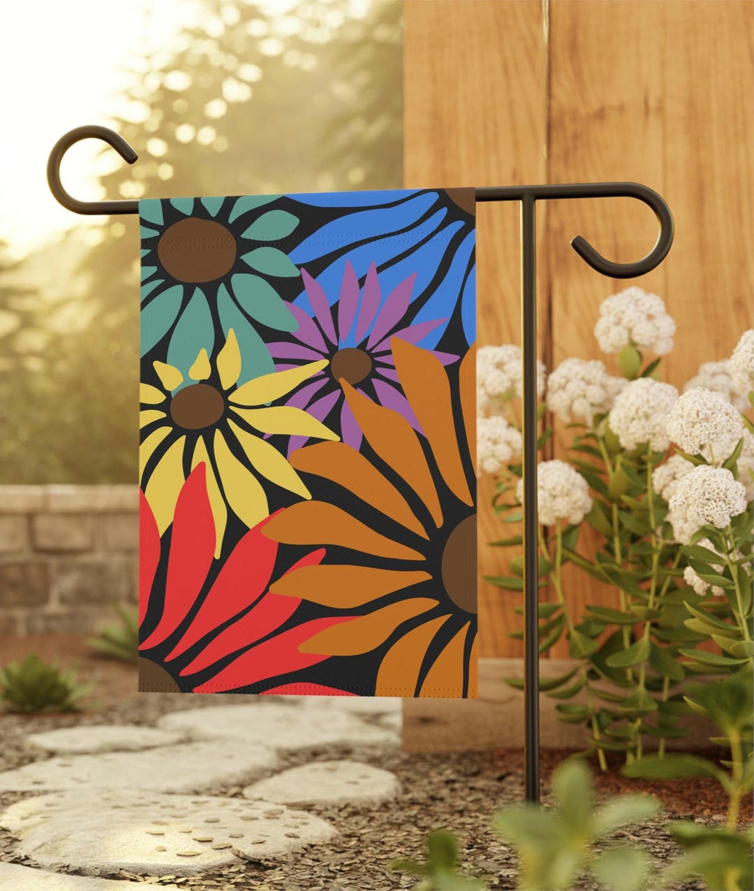 Subtle LGBTQ Pride Garden/house Flag, Colorful Floral Design for Lgbtq ...
