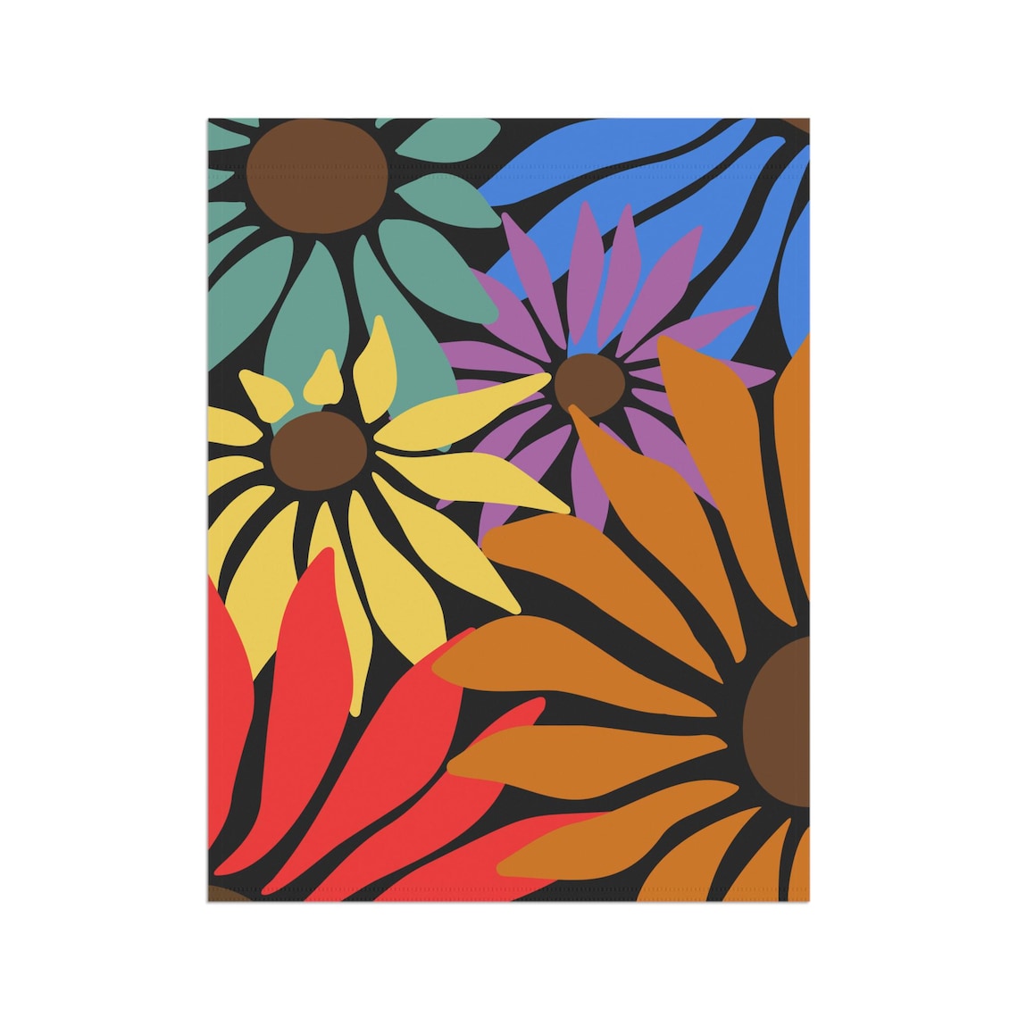 Subtle LGBTQ Pride Garden/house Flag, Colorful Floral Design for Lgbtq ...