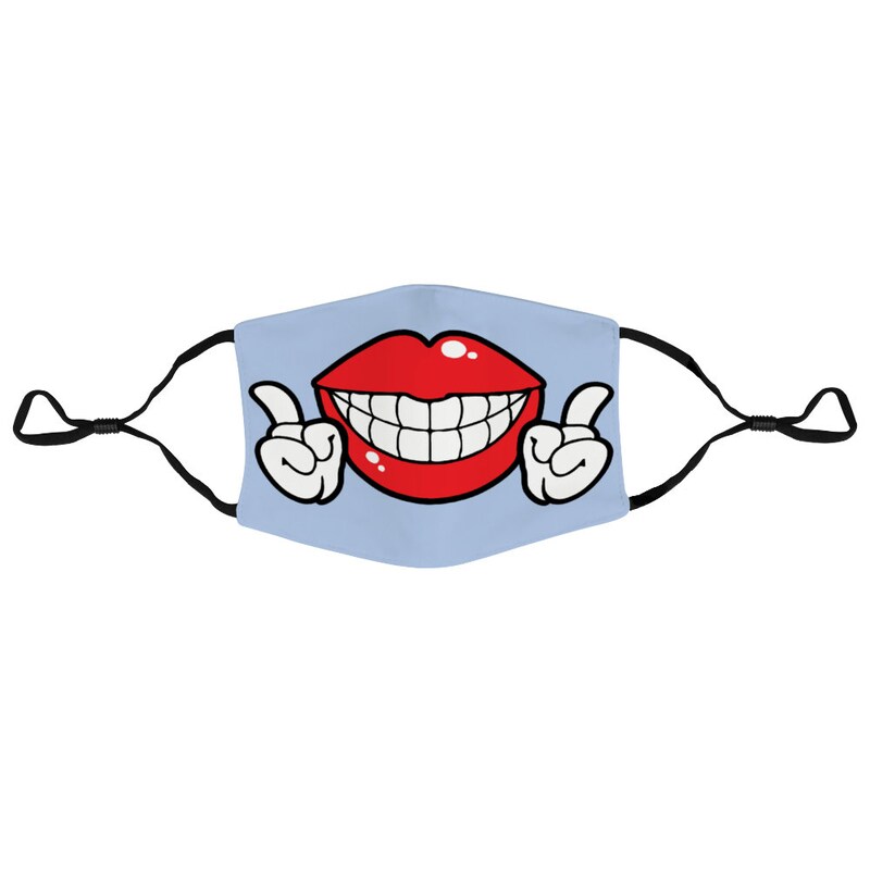 Smiling Face Mask - Etsy