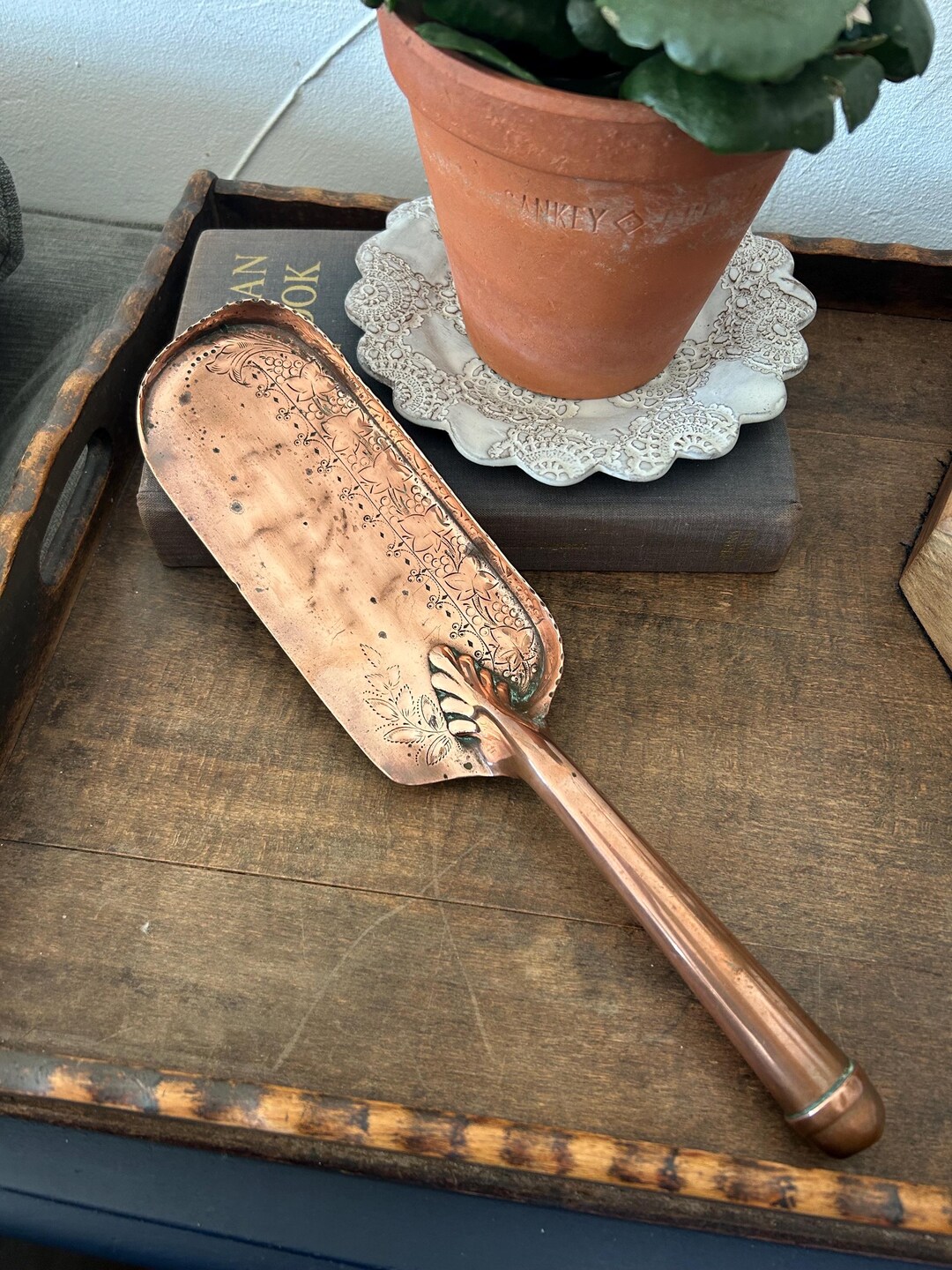 Antique 1900s Joseph Sankey & Sons Copper Crumb Tray Scraper - Etsy