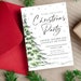 Snowy Christmas - Editable Christmas Party Invitation: Holiday Party ...