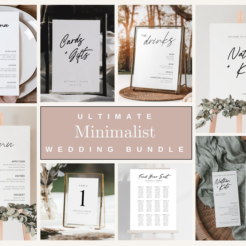 Wedding Sign Bundle - Etsy