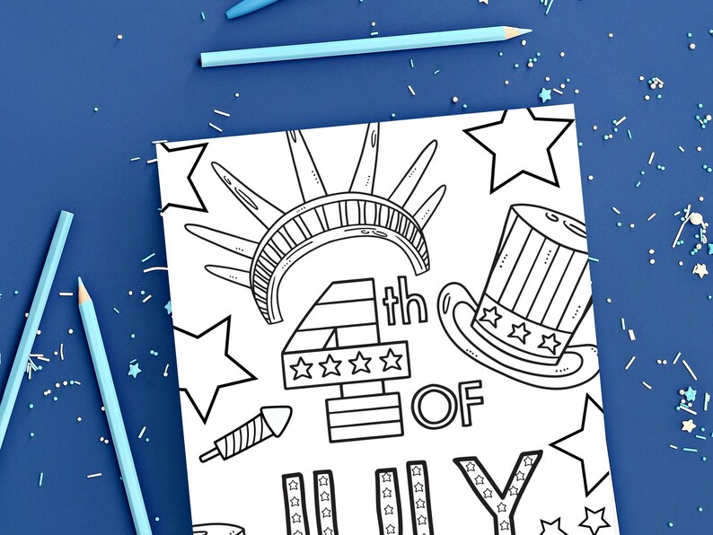 Fourth of July Printable Coloring Sheets, 4th of July Coloring Pages ...