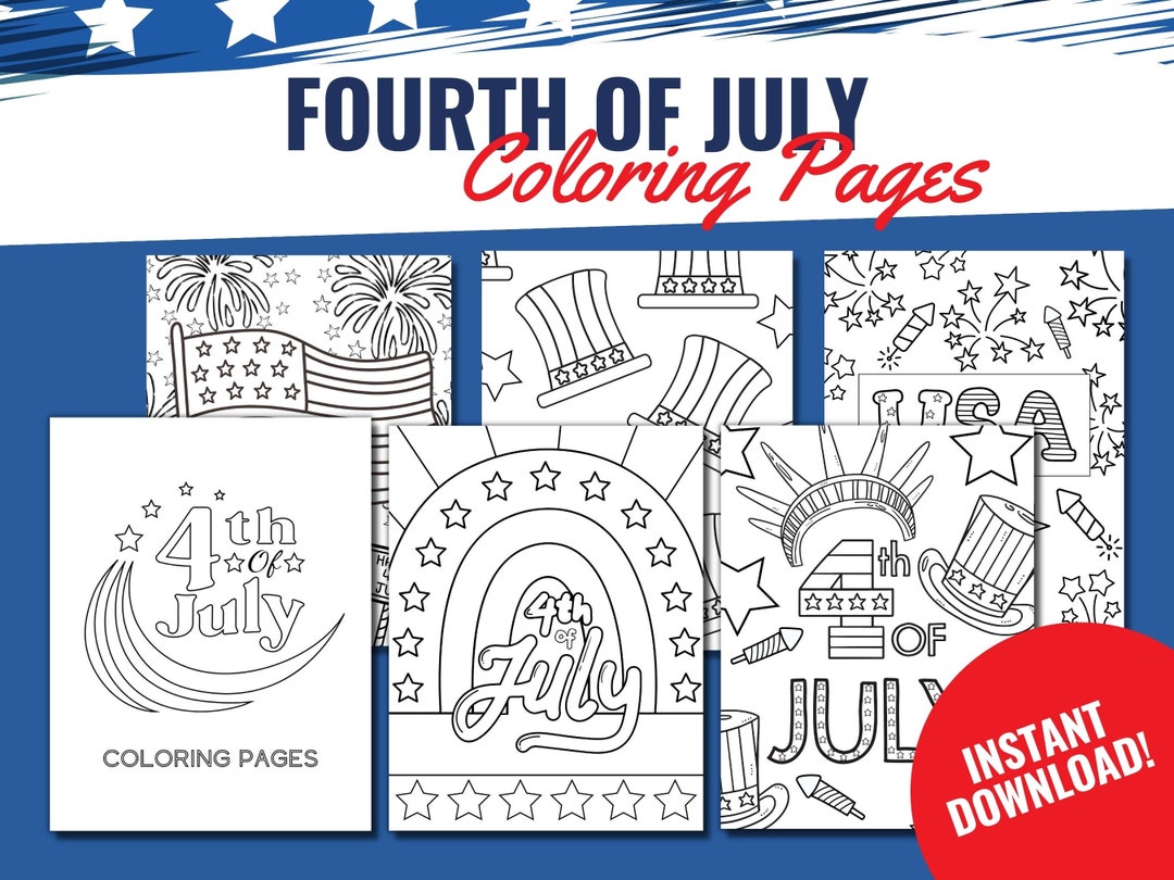 Fourth of July Printable Coloring Sheets, 4th of July Coloring Pages ...