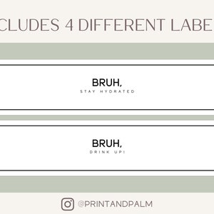 Bruh Birthday Party Water Bottle Label Editable Template, Bruh Party ...