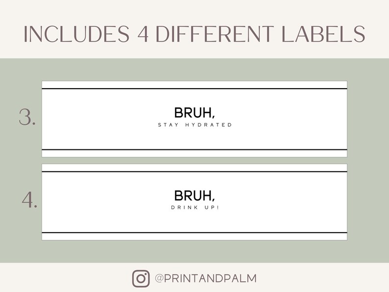 Bruh Birthday Party Water Bottle Label Editable Template, Bruh Party ...