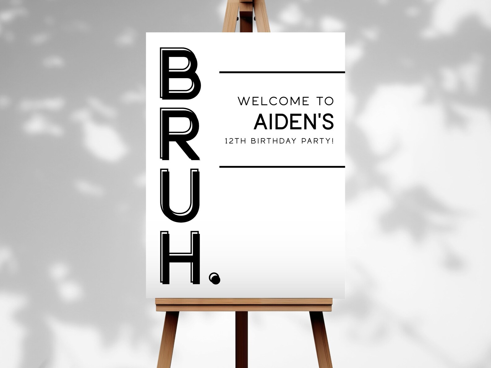 Bruh Birthday Party Template Bundle, Bruh Themed Birthday Invitation ...