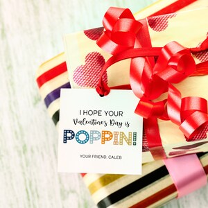 Fidget Popper Valentine's Day Tag (blue & Orange) - Kid's and Toddler ...