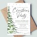 Snowy Christmas - Editable Christmas Party Invitation: Holiday Party ...