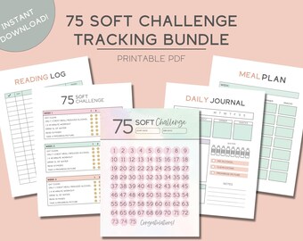35 Soft Challenge Tracker, 35 Day Challenge Printable, Fitness Journal ...