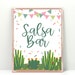 Fiesta Party Salsa Bar Sign - Bridal Shower - Baby Shower - Mexican ...