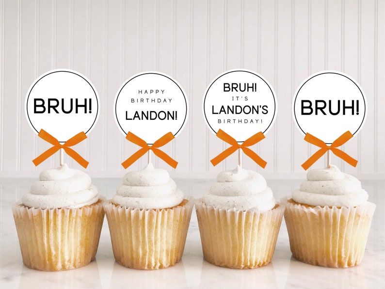 Bruh Birthday Party Template Bundle, Bruh Themed Birthday Invitation ...